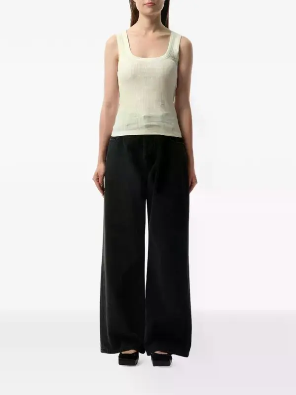 Jacquemus Gros Grain Cotton Tank Top - Neutrals