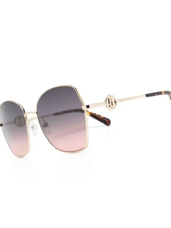Marc Jacobs Geometric-Frame Gradient Sunglasses In Brown 