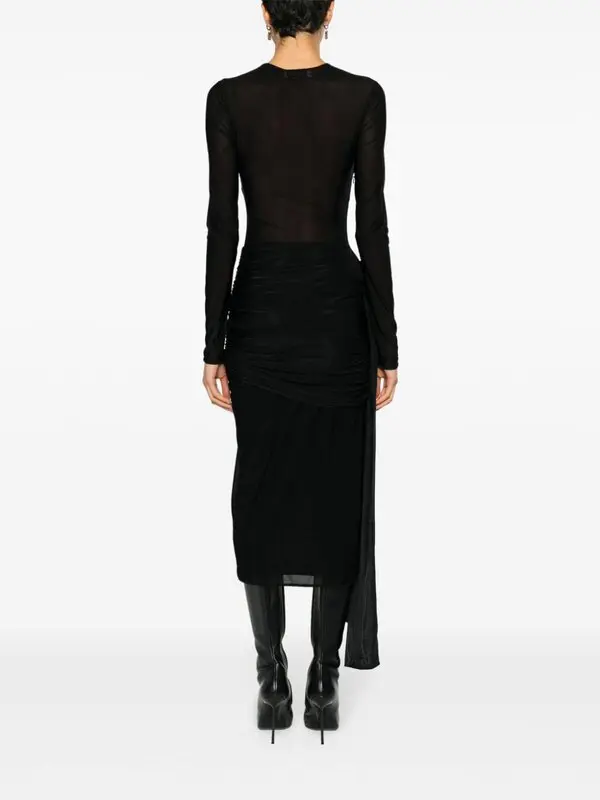 Blumarine Draped-detail Midi Dress