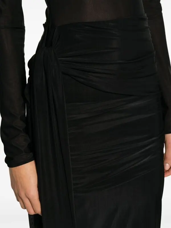 Blumarine Draped-detail Midi Dress