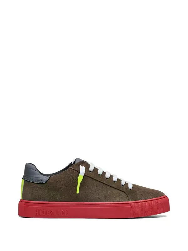 HIDE&JACK Oil Lace-up Sneakers - Brown