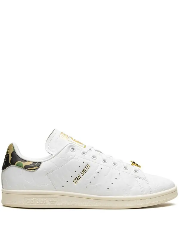 Adidas X Bape Stan Smith 30th Anniversary Sneakers - White
