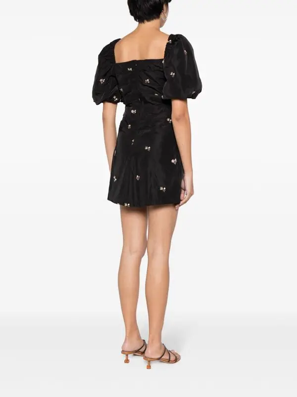 sea new york rubina midi dress Sea Women's Rubina Embroidery Puff Sleeve Midi Dress, Black, 2 at Amazon  Women's Clothing store