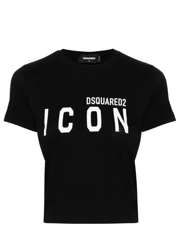 Dsquared2 Logo-print Cropped T-shirt