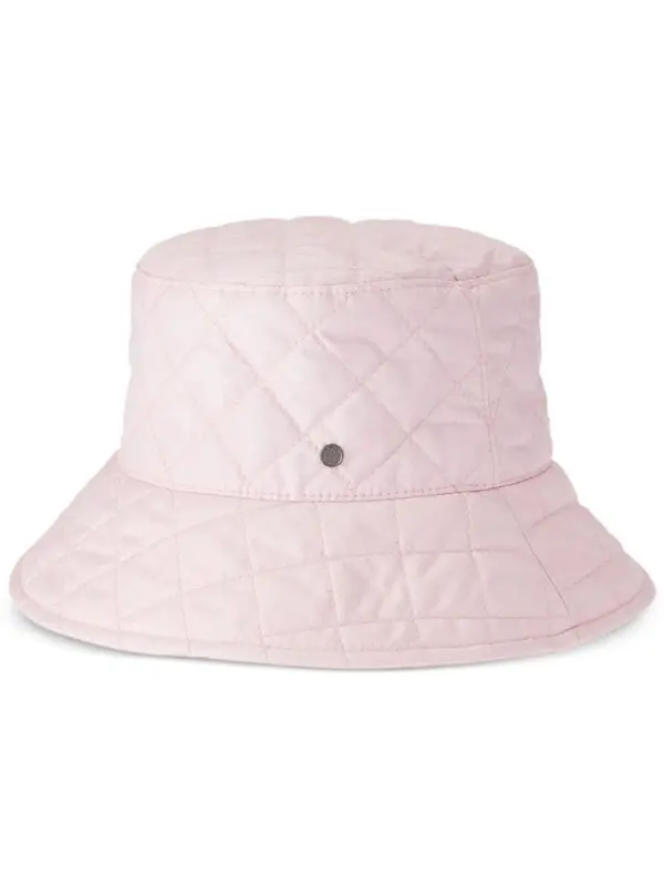 MAISON MICHEL Angele Quilted Bucket Hat - Pink