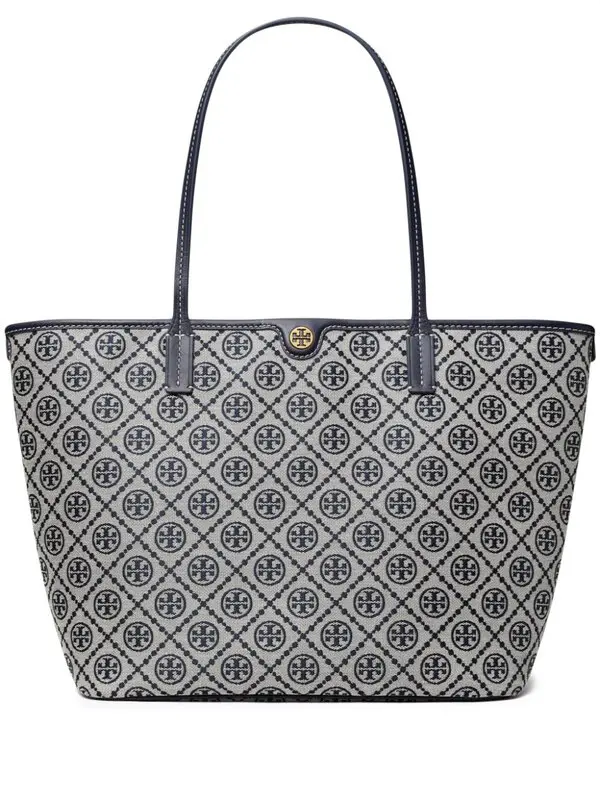 Tory Burch T Monogram Zip Tote - Blue