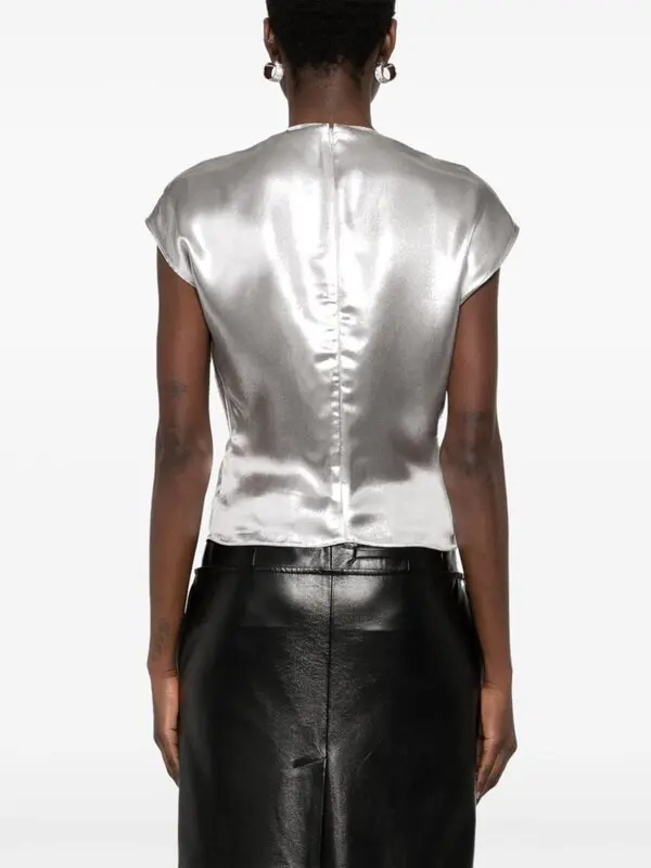 LANVIN Embellished Lamé Top