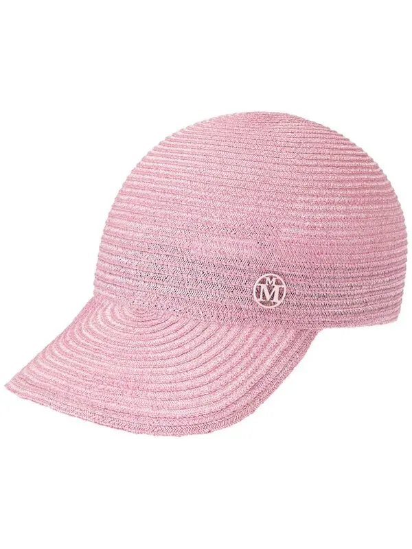 MAISON MICHEL Interwoven Cap - Pink