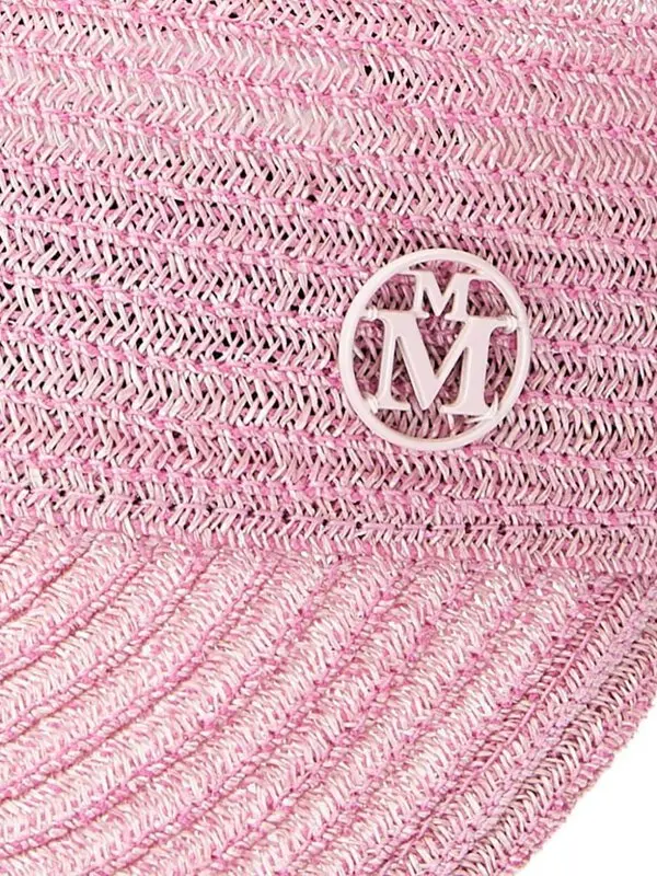 MAISON MICHEL Interwoven Cap - Pink