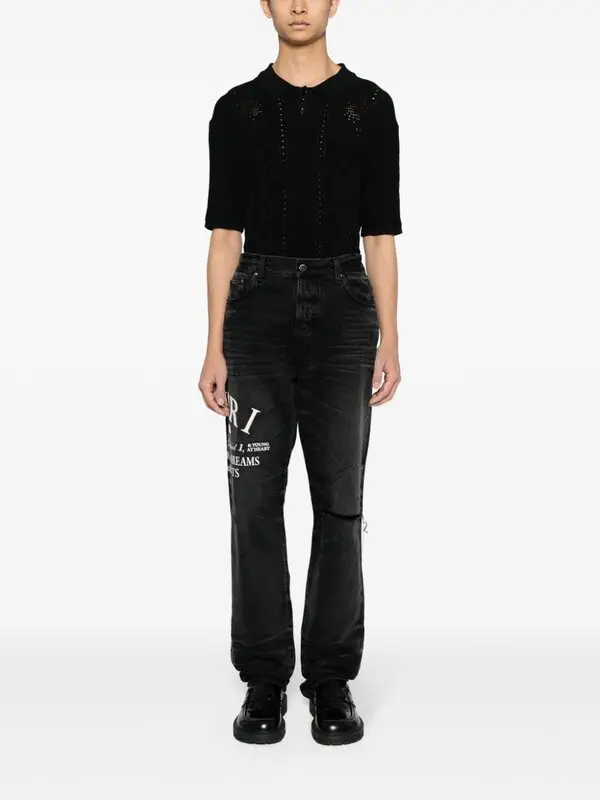 Amiri Arts District Straight-leg Jeans