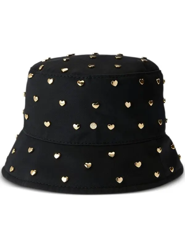 MAISON MICHEL Axel Studded Bucket Hat - Black