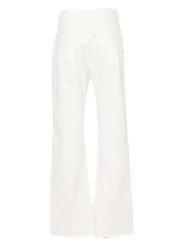 Pinko Wanda High-rise Wide-leg Jeans - White