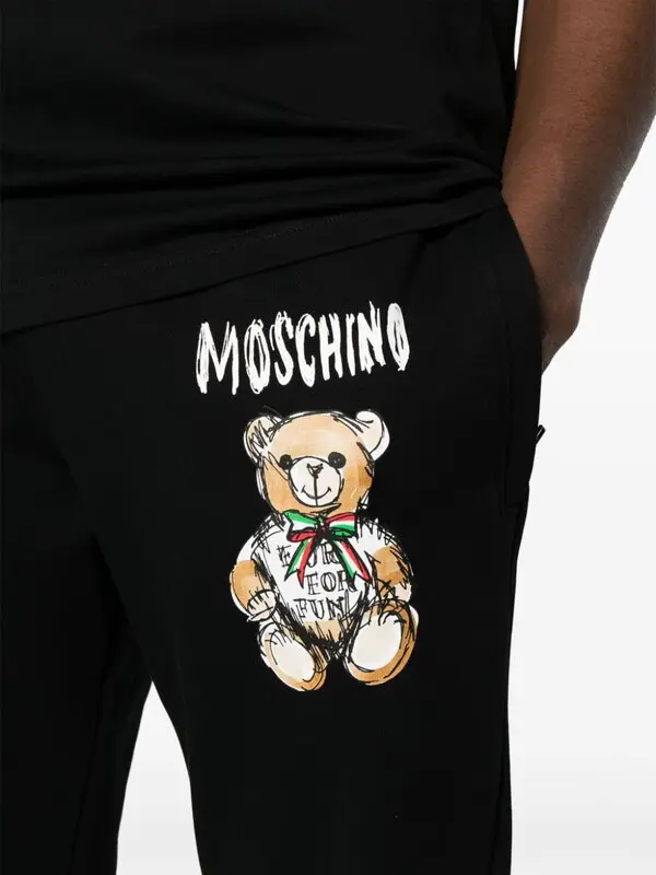 Moschino Teddy Bear-print Tapered Track Pants