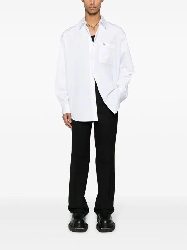 Off-White Straight-leg Wool Trousers