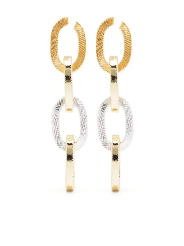 WOUTERS & HENDRIX Chain Dangle Earrings - Gold