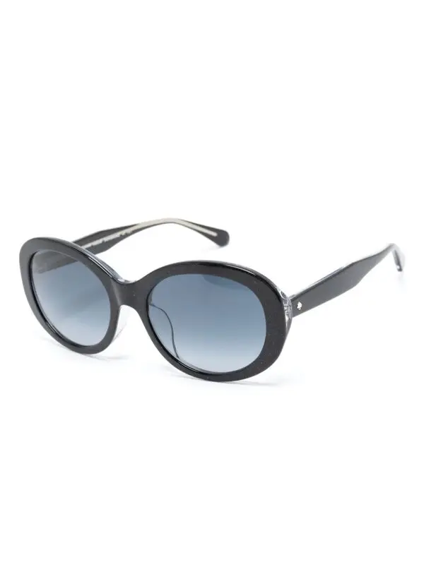 Kate Spade New York Avah Glitter-effect Oval-frame Sunglasses