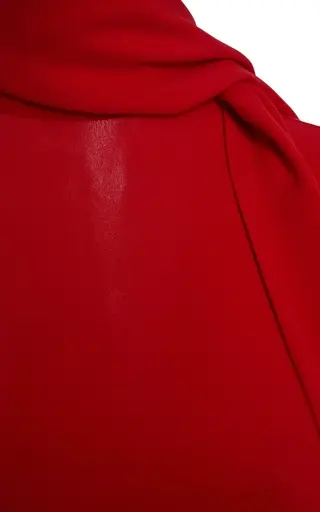 Valentino Garavani High Neck Silk Georgette Top
