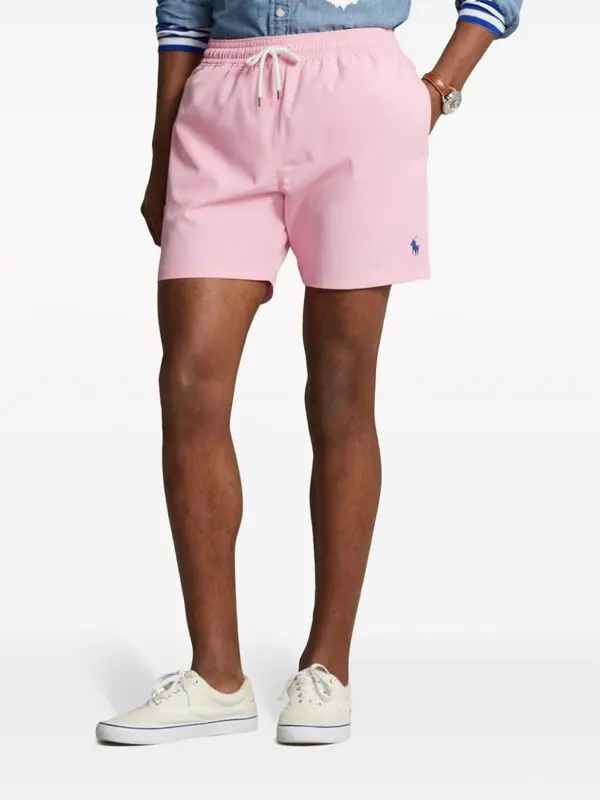 Polo Ralph Lauren Traveller Pony-embroidered Swim Shorts - Pink