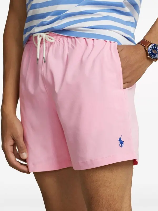 Polo Ralph Lauren Traveller Pony-embroidered Swim Shorts - Pink
