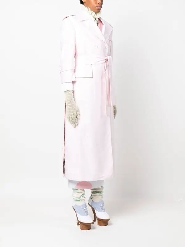 Thom Browne Double-breasted Cotton Trench Coat