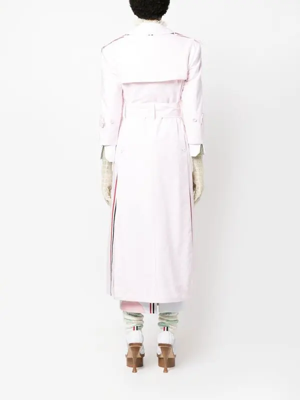 Thom Browne Double-breasted Cotton Trench Coat