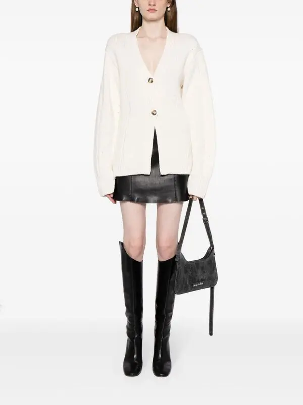 Helmut Lang V-neck Tailored Cardigan - White
