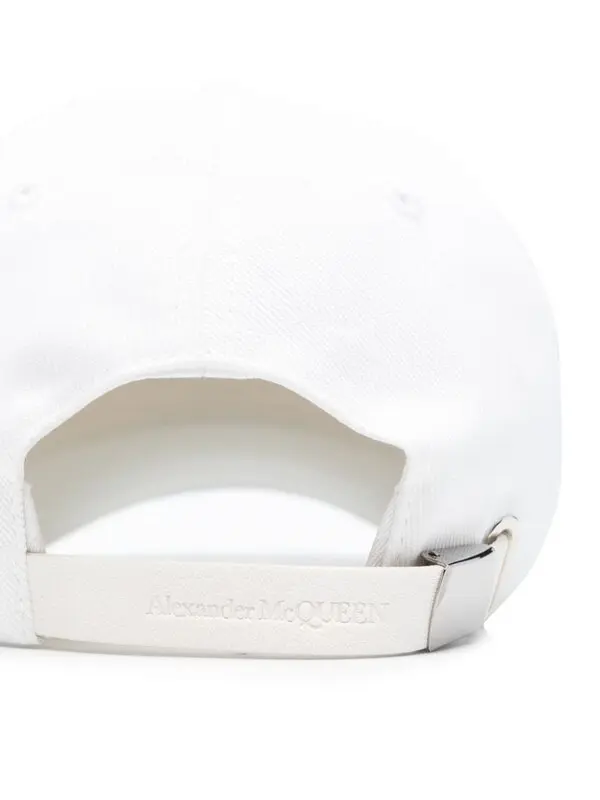 Alexander McQueen Embroidered Cotton Cap