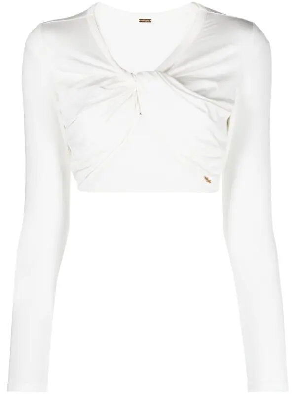 Cult Gaia Avani Twisted Crop Top