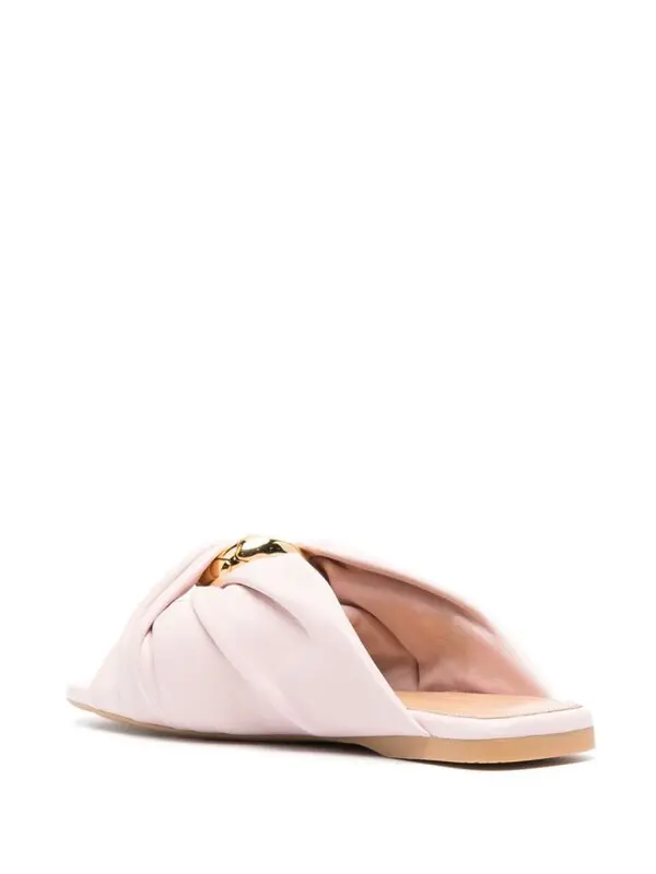 JW Anderson Corner Leather Sandals - Pink