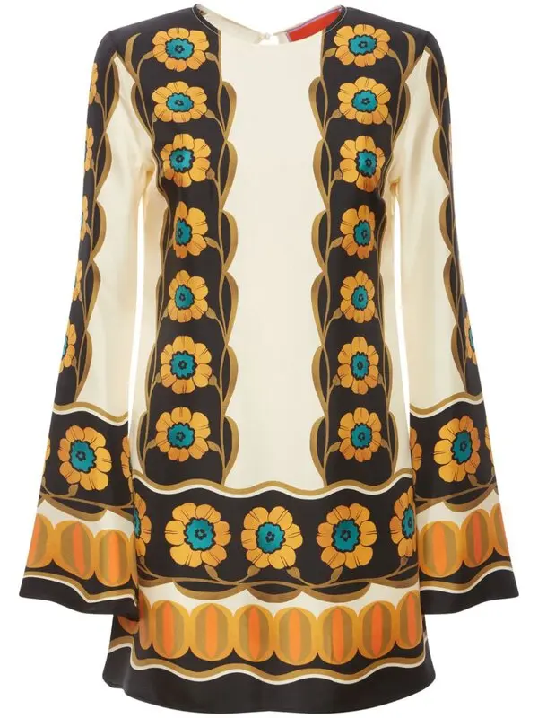 La DoubleJ Supremes Swing Silk Minidress