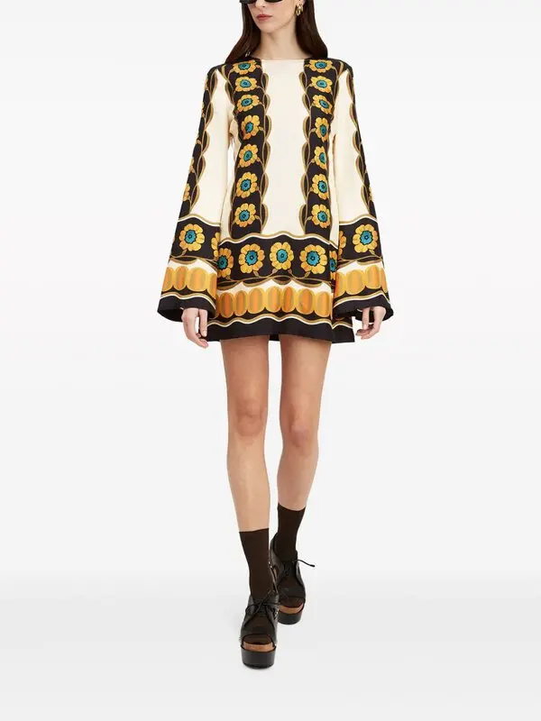 La DoubleJ Supremes Swing Silk Minidress