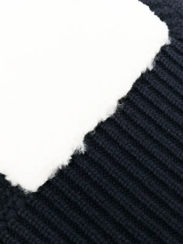 Thom Browne Ribbed-knit Scarf - Blue