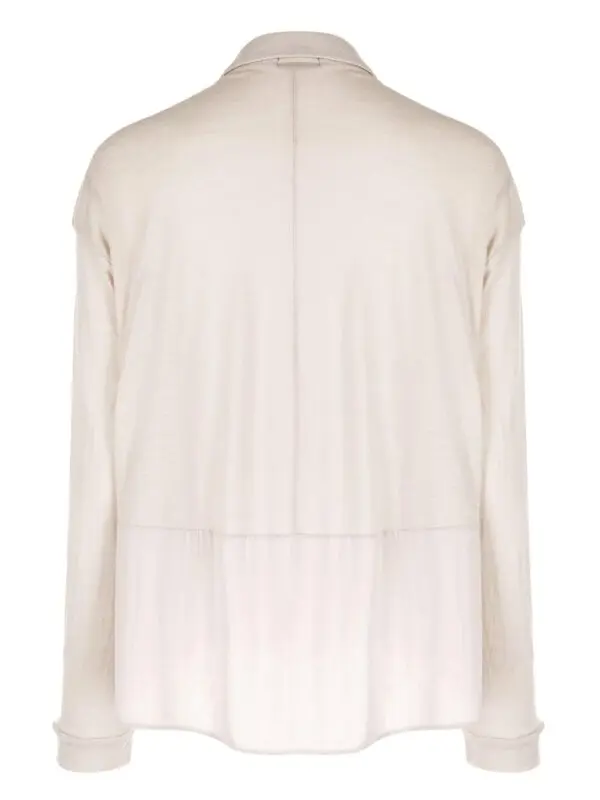 Transit Panelled Virgin Wool-blend Top - Neutrals