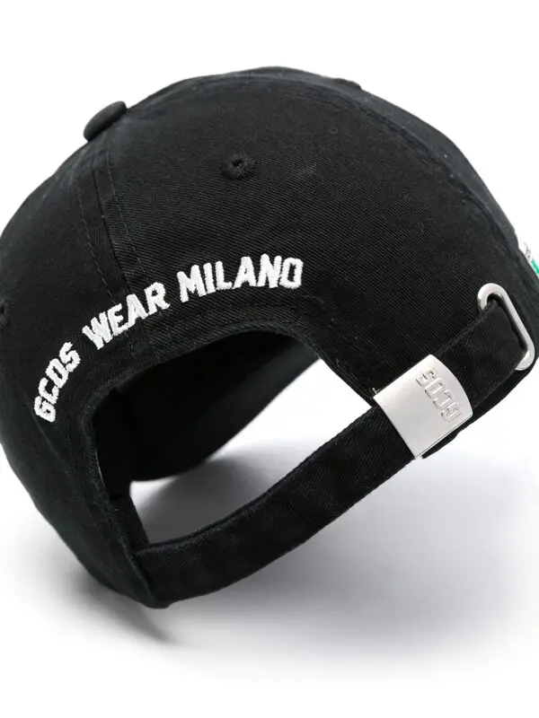 Gcds Logo-embroidered Baseball Cap - Black