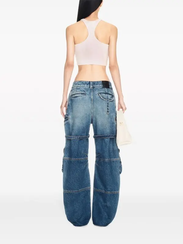 Off-White Laundry Rib Rowing Crop Top