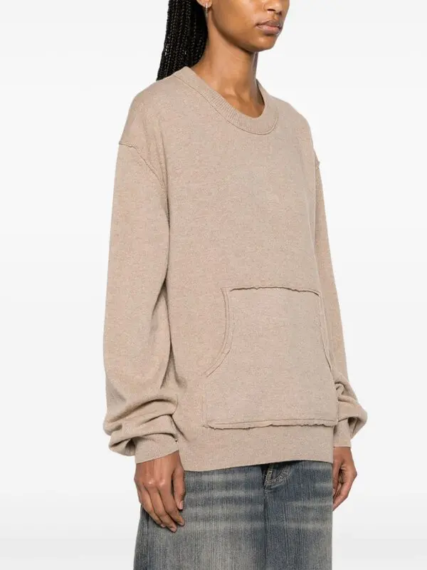 MAISON MARGIELA Crew-neck Jumper - Brown