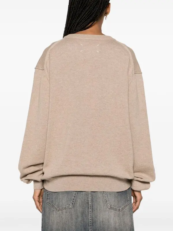 MAISON MARGIELA Crew-neck Jumper - Brown