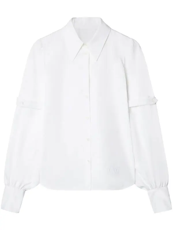 Off-White Strap-embellished Poplin Shirt