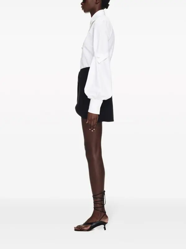 Off-White Strap-embellished Poplin Shirt
