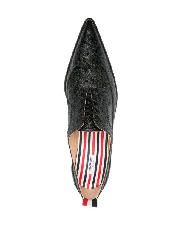 Thom Browne Pointed-toe Leather Brogues