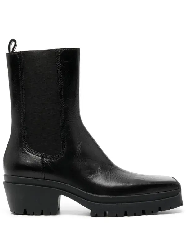 Alexander Wang 55mm Square-toe Leather Chelsea Boots