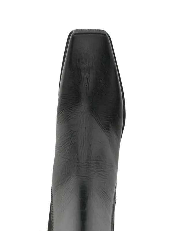 Alexander Wang 55mm Square-toe Leather Chelsea Boots