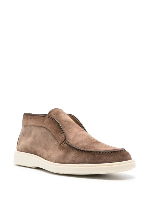 Santoni Desert Suede Boots - Brown