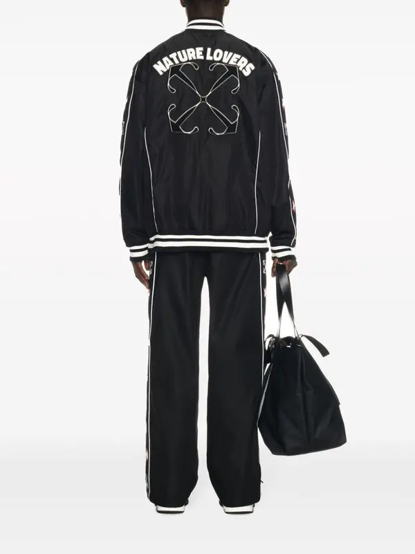 Off-White Varsity-patch Bomber Jacket