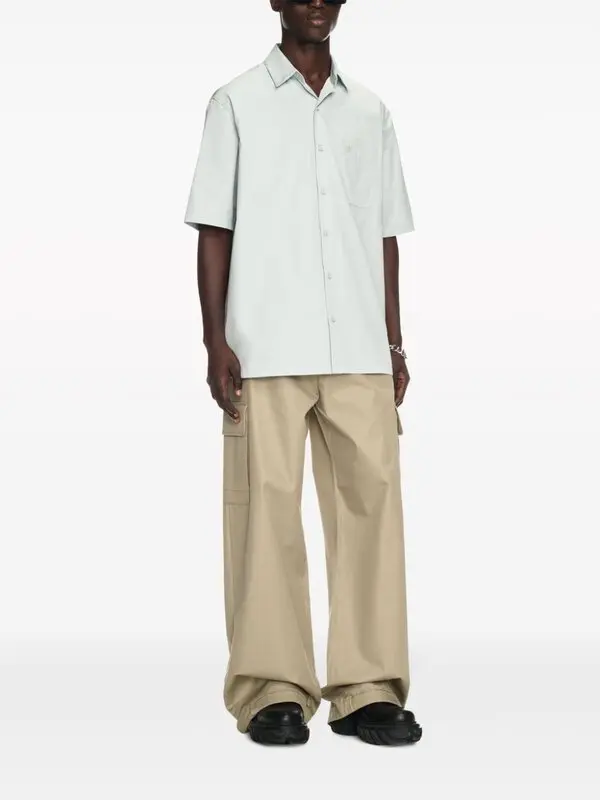Off-White Wide-leg Cargo Trousers - Neutrals