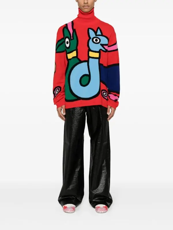 WALTER VAN BEIRENDONCK Viper Wool Jumper