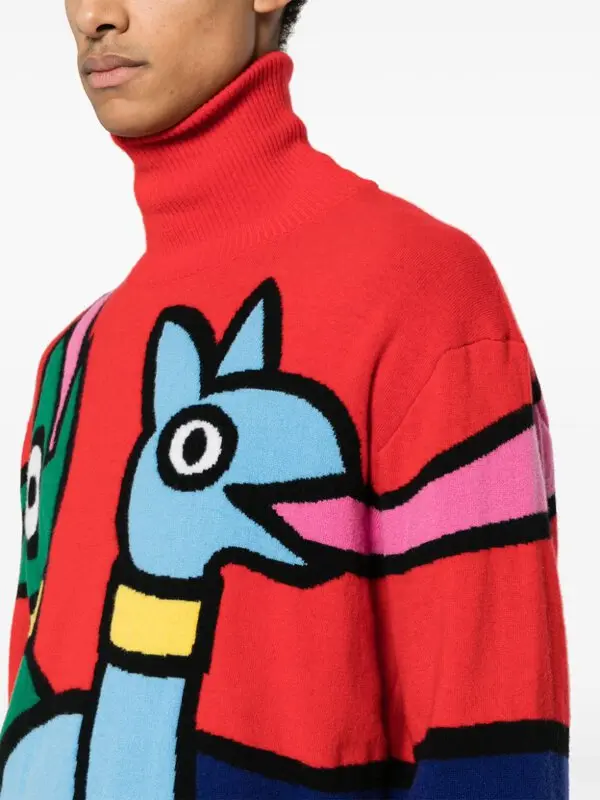 WALTER VAN BEIRENDONCK Viper Wool Jumper
