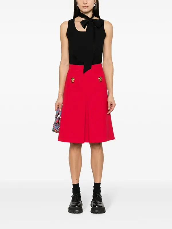 Moschino Bow-detail Sleeveless Blouse - Black