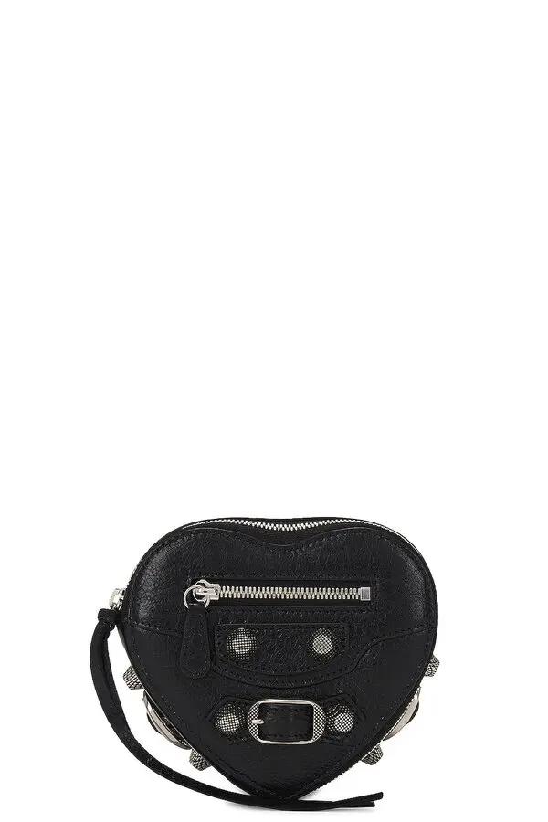 Balenciaga Le Cagole Heart Jewelry Box In Black - 30% Off