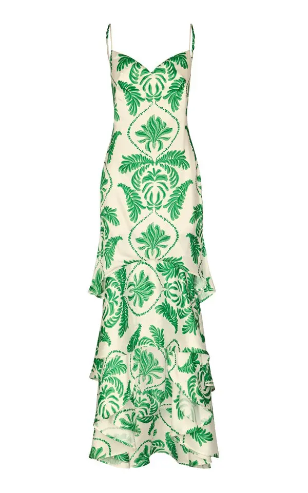 andres otalora green dress Mais Bonita Midi Dress/ Andres Otalora